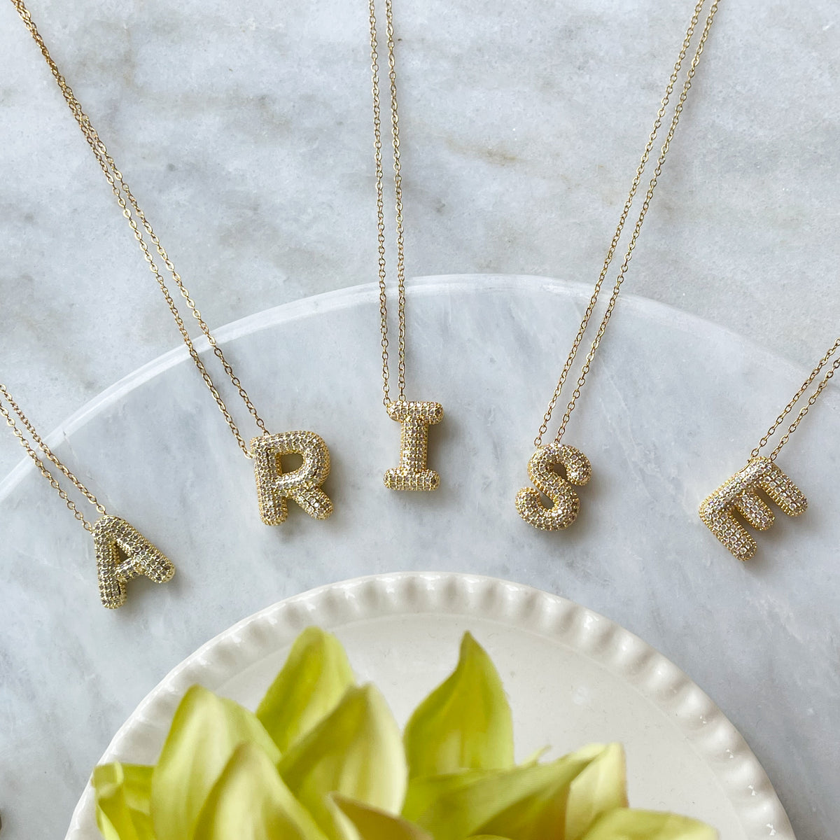 Bubbly Alphabet Necklace – queenspk